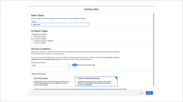 Send An Email From Record-Trigger in Salesforce Flow