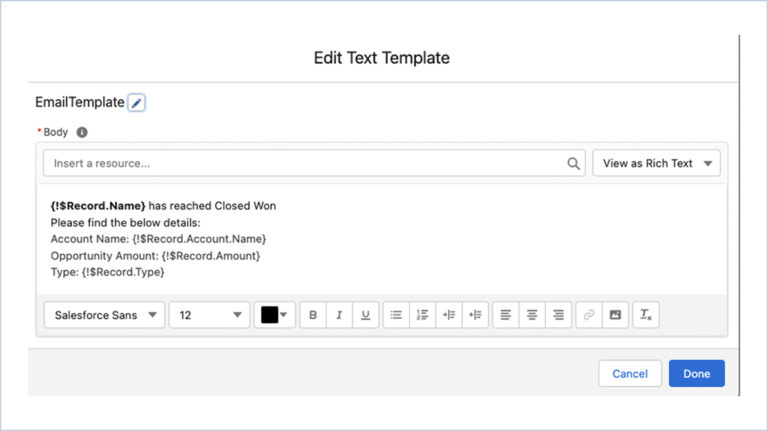Send An Email From Record Trigger In Salesforce Flow