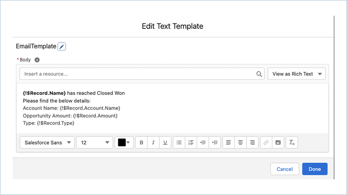 Send An Email From Record-Trigger in Salesforce Flow