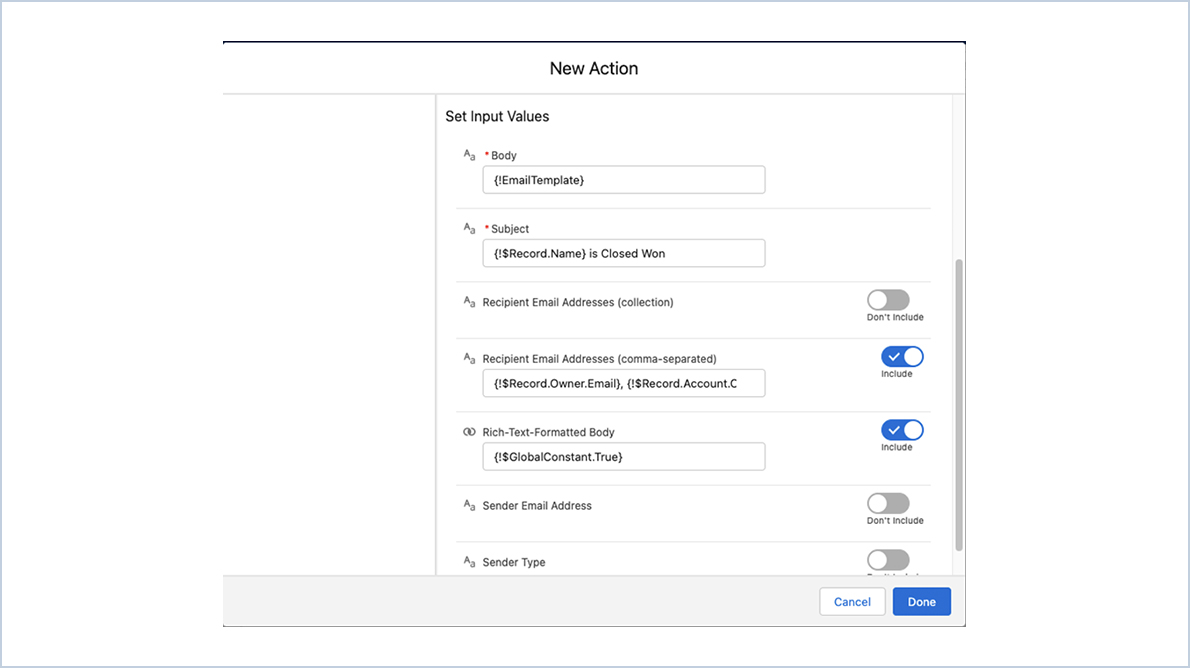 Send An Email From Record-Trigger in Salesforce Flow