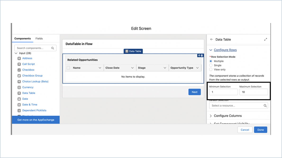 How to Use Data Table In Flow – Salesforce